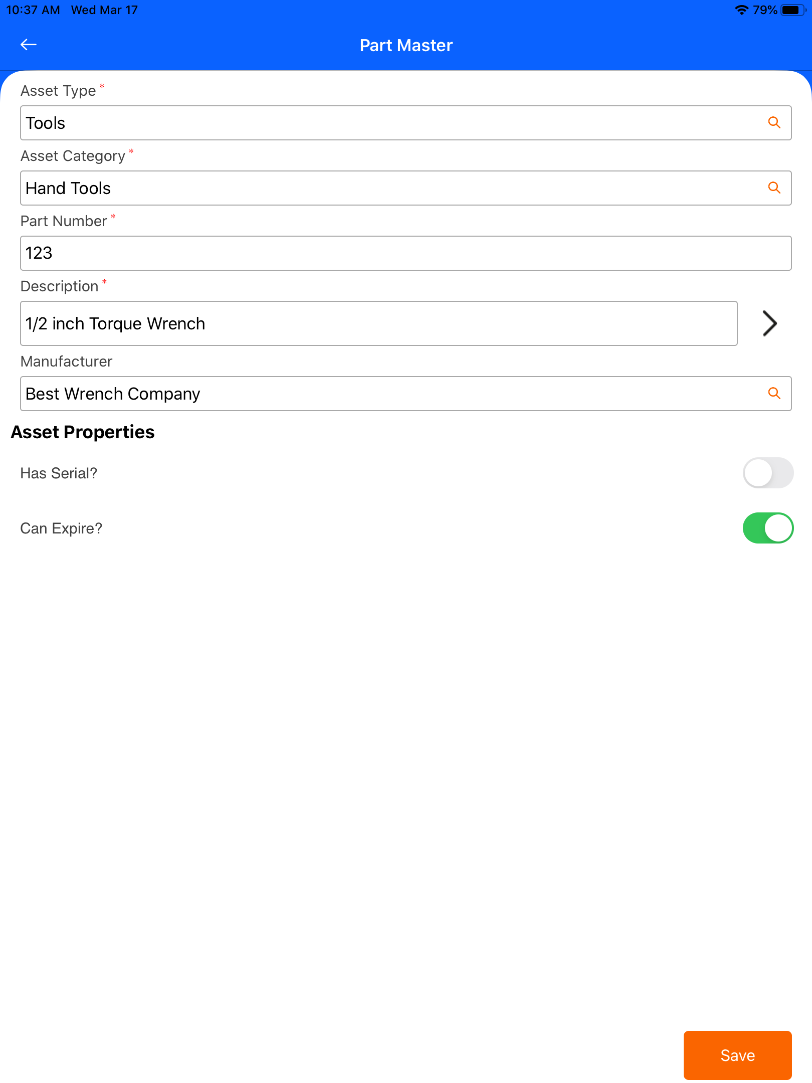 TagMatiks AT Lite - iOS Using the Part Master